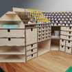 DIY Modular Hobby Workshop Table Organizer Boxes, Choose Between 30 ...