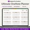 Onenote Digital Planner for 2025 2026 Onenote Template Hyperlinked ...