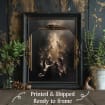 Fall to Hell Wall Art Print Gothic Wall Art Creepy Art Print Wiccan ...
