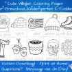 Winter Coloring Pages for Kids, Preschool Tracing Worksheets, Winter ...