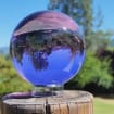 110mm Extra Large Purple Crystal Ball, Violet Fortune Telling Ball, 4.3 ...