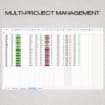 Multi-project Management Dashboard Spreadsheet | Projects Progress ...