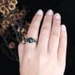 Black Star Gothic Ring “noir” | Goth Engagement Ring | Boho Witchy ...