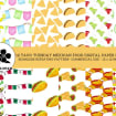 Taco Tuesday Mexican Food Seamless Digital Papers, Tacos & Chilaquiles ...