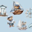 Cute Sailor Teddy Bear Clipart | Nautical Nursery | Under the Sea ...