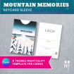 Hotel Keycard Sleeve Template - Mountain Memories Theme - Etsy