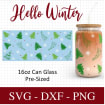 16 Oz Christmas Can Glass Svg I Bundle Snowflake Can Glass Svg I Svg ...