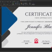 Editable Certificate Template Powerpoint-18, Certificate of Achievement ...