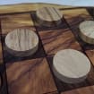 Handmade Checkerboard Live Edge Olive Wood, Checkerboard Rustic Wooden ...