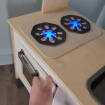 USA Hand Crafted Wooden Play Pretend Stove / Cooktop - Aftermarket ...