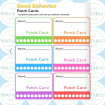 Good Behavior Punch Card Printable, Printable Behavior Tracker, Punch ...
