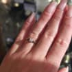 Diamond & Sapphire Ring / Antique Estate C1930 14K Gold 0.07TCW Round ...