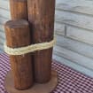 Handmade Nautical Seaside Small Pier Post Decoration With Rope Deck ...