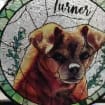 Custom Cat Portrait Stained Glass Suncatcher, Custom Pet Portrait From ...