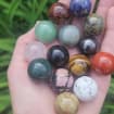 Mini Crystal Ball - Gemstone Sphere 20mm - Polished Crystal Marble ...
