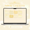 Yellow Coquette Folder Icons | Mac & Windows Desktop (digital Download ...
