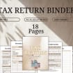 Tax Return Binder Checklist, Tax Organizer Binder, Tax Prep Deductions ...