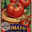 Tomato Seed Packet Poster or Canvas Print. Vintage Kitchen Wall Art ...