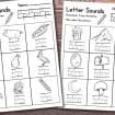 24 Printable Alphabet Letter Sounds Worksheets | Preschool-kdg Phonics ...
