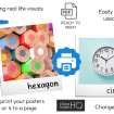 Non Fiction 2D Shape Posters With Real Life Photos - Etsy