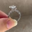 Vintage 8x10 MM Iced Out Radiant Cut Moissanite Ring,14k Solid White ...