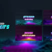 Neon Synthwave Stream Transition: 80s Retro Overlay (digital Download ...