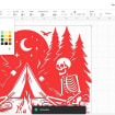 Camping Skeletons SVG | Spooky Campfire Scene Clipart | Halloween ...