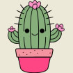 Kawaii Cactus Bundle, Cute Cactus Clipart, Succulent Clipart, Kawaii ...