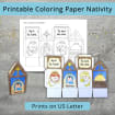 Nativity Craft for Kids | Christmas Coloring Activity | 3D Paper ...