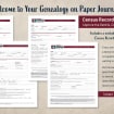 Genealogy Census Record Worksheet: Family History Tracker (printable ...