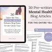 30 Done-for-you Mental Health Blog Posts for Content Creators, Mental ...