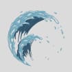Water Splash Circle Embroidery Design - Ocean Wave Design Files - Sea ...