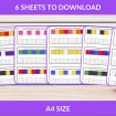 Snap Cube Patterns, Math Cube Patterns, Pattern Copy Cards, Colour ...