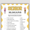 Senior Slogans Game, Funny Printable Trivia for Seniors Games for ...