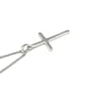 925 Sterling Silver Plain Latin Cross Pendant on Silver Curb Chain - Etsy