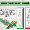 Kids Printable Advent Coloring Bookmarks, Christmas Sunday School ...