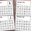 26 Printable Alphabet Lowercase Dab It Worksheets | Preschool-kdg ...