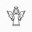 Angel Outline SVG Bundle, Angels Clipart, 15 Angel Cut Files for Cricut ...