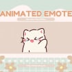 Laughing White Cat Animated Emote: LOL Stream Overlay (digital Download ...
