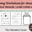 Anxiety Worksheets | Mental Health Worksheets | PDF Printable | Instant ...