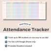 Attendance Tracker Google Sheets Template, Digital Attendance Record ...