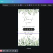 LDS Baptism Thank You Tag for Boy Girl Canva Template, Greenery Latter ...