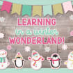 Bulletin Board for Winter, Winter Wonderland Classroom Decor, Winter ...