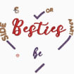 Besties Heart Embroidery Design: Machine Embroidery File (6 Sizes) - Etsy