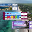 Mexico Surprise Trip Ticket Template: Acapulco, Cancun, Tulum ...