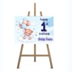 1st Birthday Baby Boy Poster A1 - Etsy
