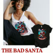 The Bad Santa PNG, Funny Christmas Skeleton Santa Claus T-shirt Mug ...