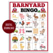 Barnyard Bingo, 30 Printable Barnyard Bingo Cards, Farm Bingo, Farm ...