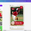 Baseball Kids Trading Cards Template, Customizable Player Card Canva ...