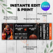 Printable Basketball Ticket Template: Editable Sports Gift (canva) - Etsy